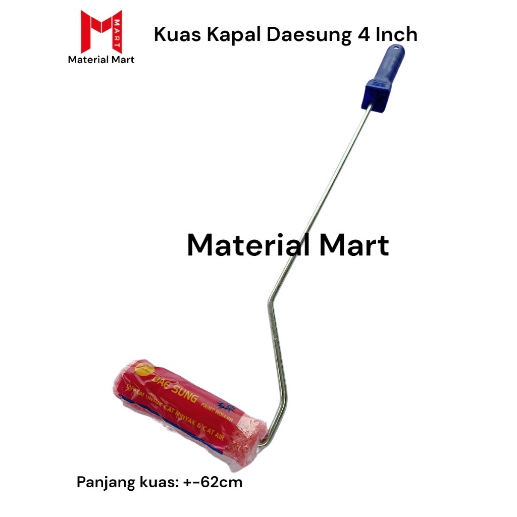 Jual Kuas Kapal Roll 4 Inch | Kuas Cat Minyak 4" Gagang Panjang ...