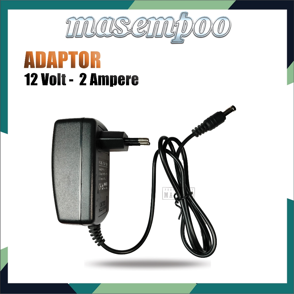Jual Adaptor 12V 2A Power Suplay Untuk Cctv DVR HDD ADP PSU Lampu Strip ...