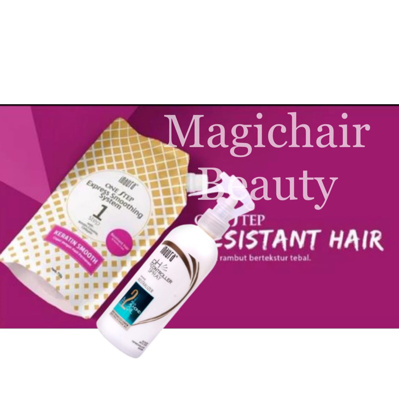 Jual INAURA ONE STEP EXPRESS SMOOTHING KERATIN 750gr + pH balancer ...