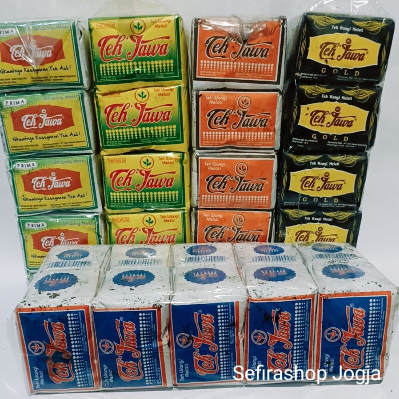 Jual Teh Jawa 5 Pilihan Premium /Gold /Prima /Biru /Merah Kemasan 40 ...