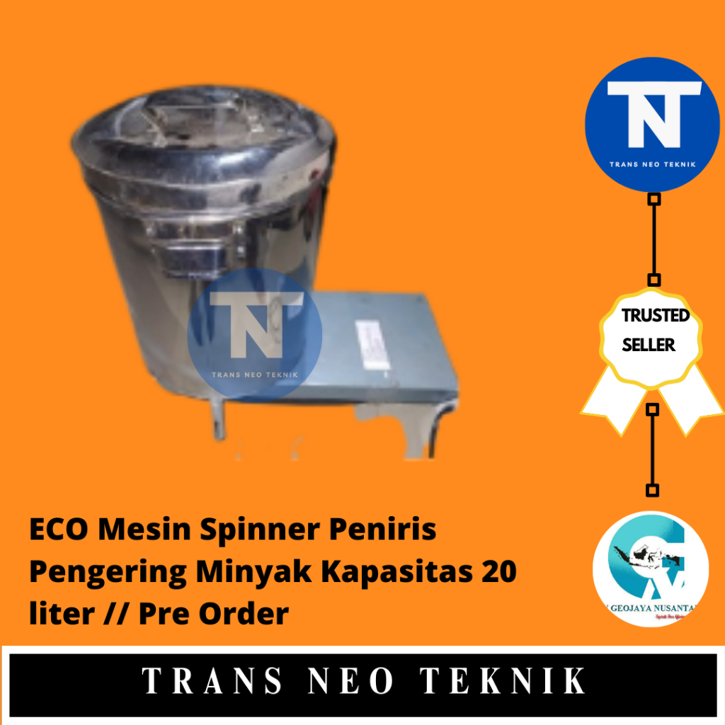 Jual ECO Mesin Spinner Peniris Pengering Minyak Kapasitas 20 liter ...