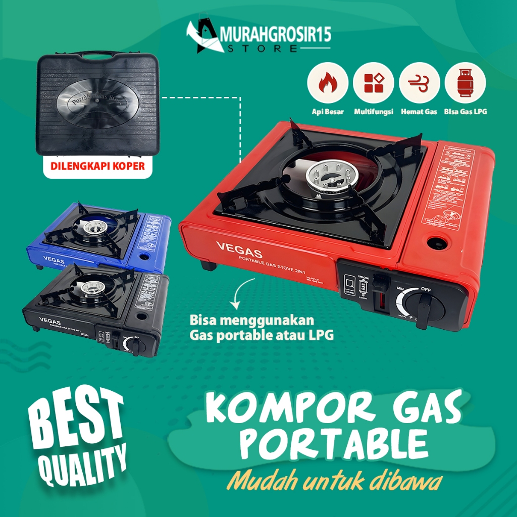 Jual Kompor Gas Portable 2 IN 1 / Kompor Portable / Tungku Gas | Shopee ...