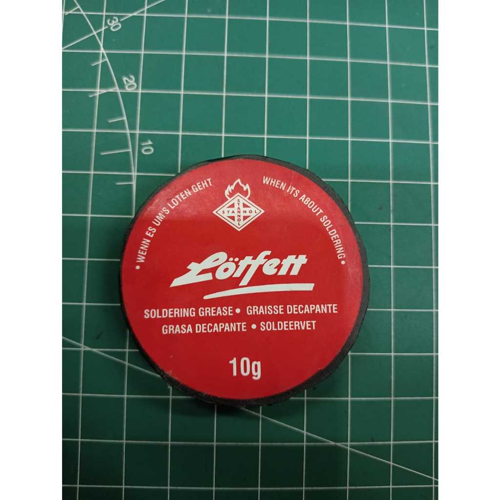 Jual LOTFETT SOLDER GREASE MINYAK SOLDER UKURAN KECIL MERAH/BIRU 10gr ...