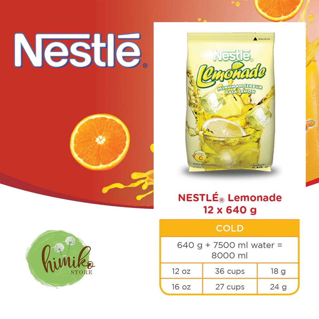 Jual Nestle Lemonade Kemasan Resto 640 Gram | Shopee Indonesia