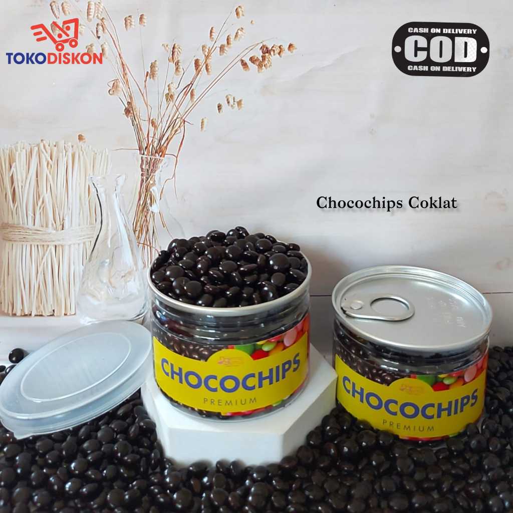 Jual CAN Chocochips Pipih Cokelat Chocochips Coklat Bulat Sprinkle ...