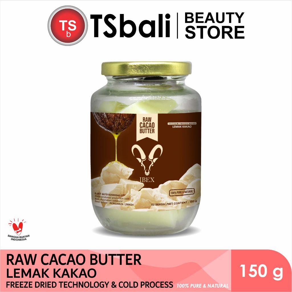 Jual BUY 2 GET 1 FREE ! IBEX - Raw Cacao Butter / Lemak Kakao / Lemak ...