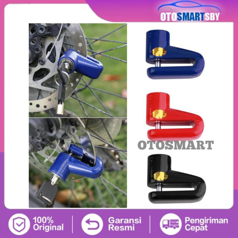Jual Gembok Motor Cakram Anti Maling moto lock Univesal Gembok Sepeda ...