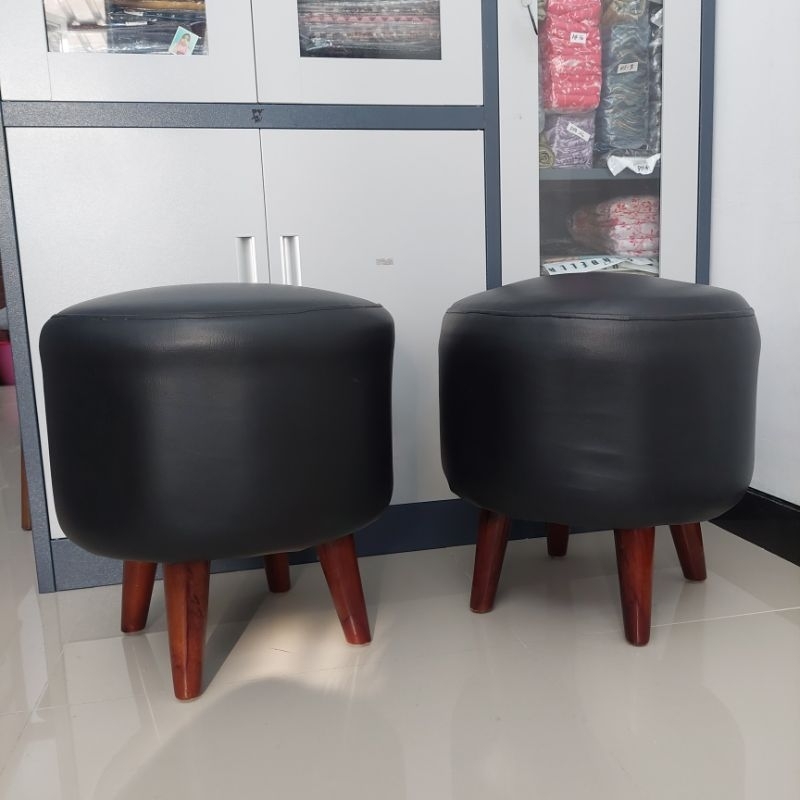 Jual kursi sofa stool oscar hitam (pernah dipakai) | Shopee Indonesia