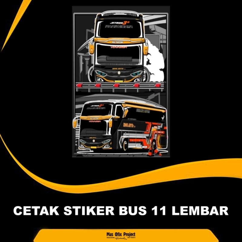 Jual STIKER BUS BASURI 11 LEMBAR | Shopee Indonesia