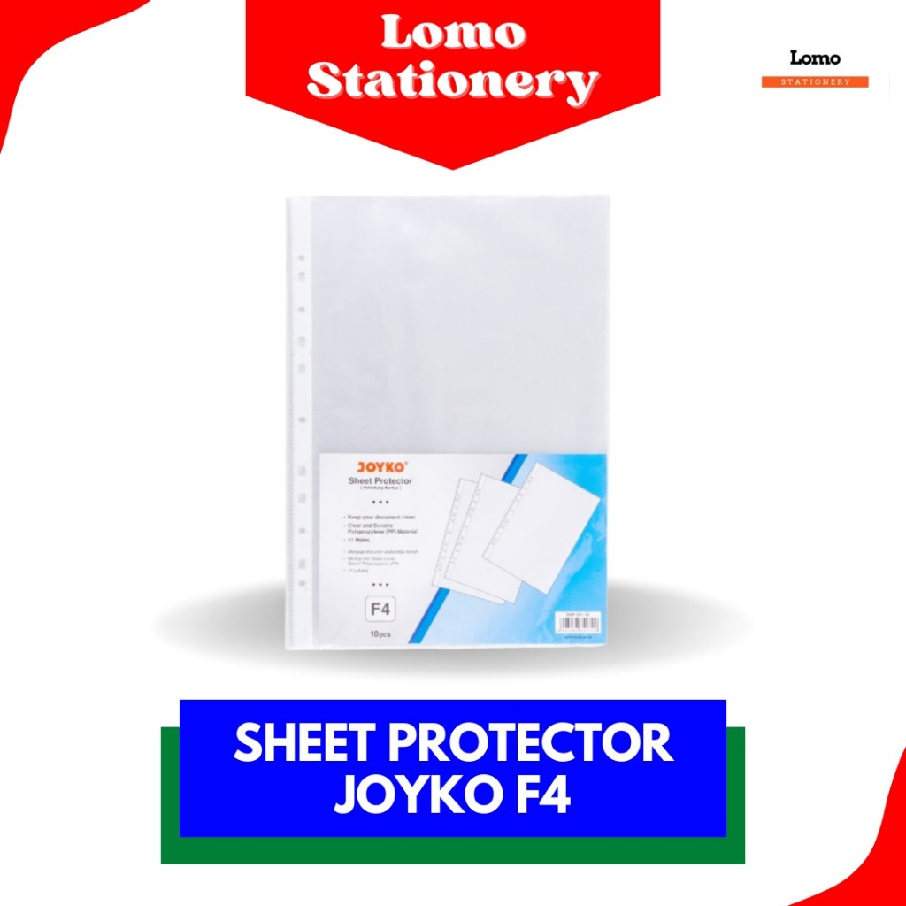 Jual Sheet Protector Pelindung Kertas Joyko SHP-201-10 F4 (1 Pack 10 ...