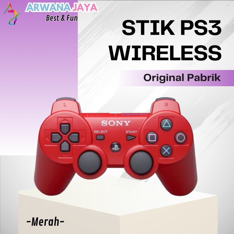 Jual Stik PS3 Warna Merah Ori Pabrik | Shopee Indonesia
