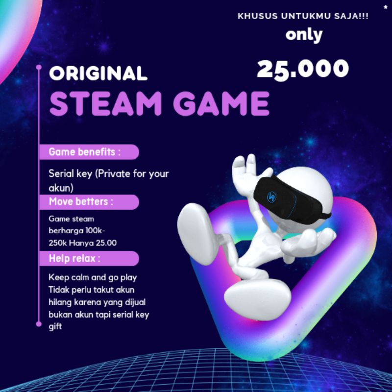 Jual STEAM key GAME ONLY 25K from 100k-250k | Shopee Indonesia