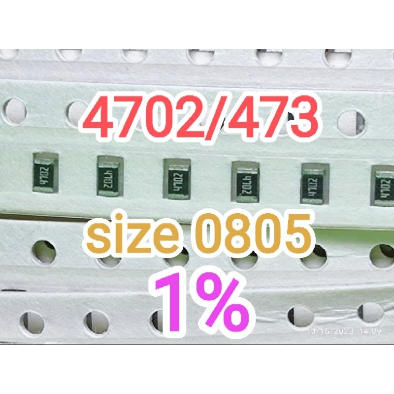 Jual 10pcs Chip resistor smd 4702 473 47Kohm size 0805 47K ohm | Shopee ...