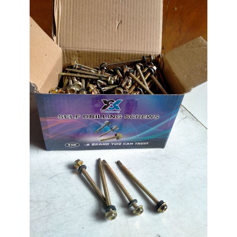 Jual baut rofing 7cm Malibu PAT 1box 12 x 70 baut atap baja ringan ...