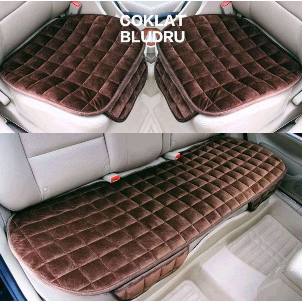Jual Alas Duduk Jok Mobil 3 in 1 Bahan Bludru Anti Panas | Shopee Indonesia