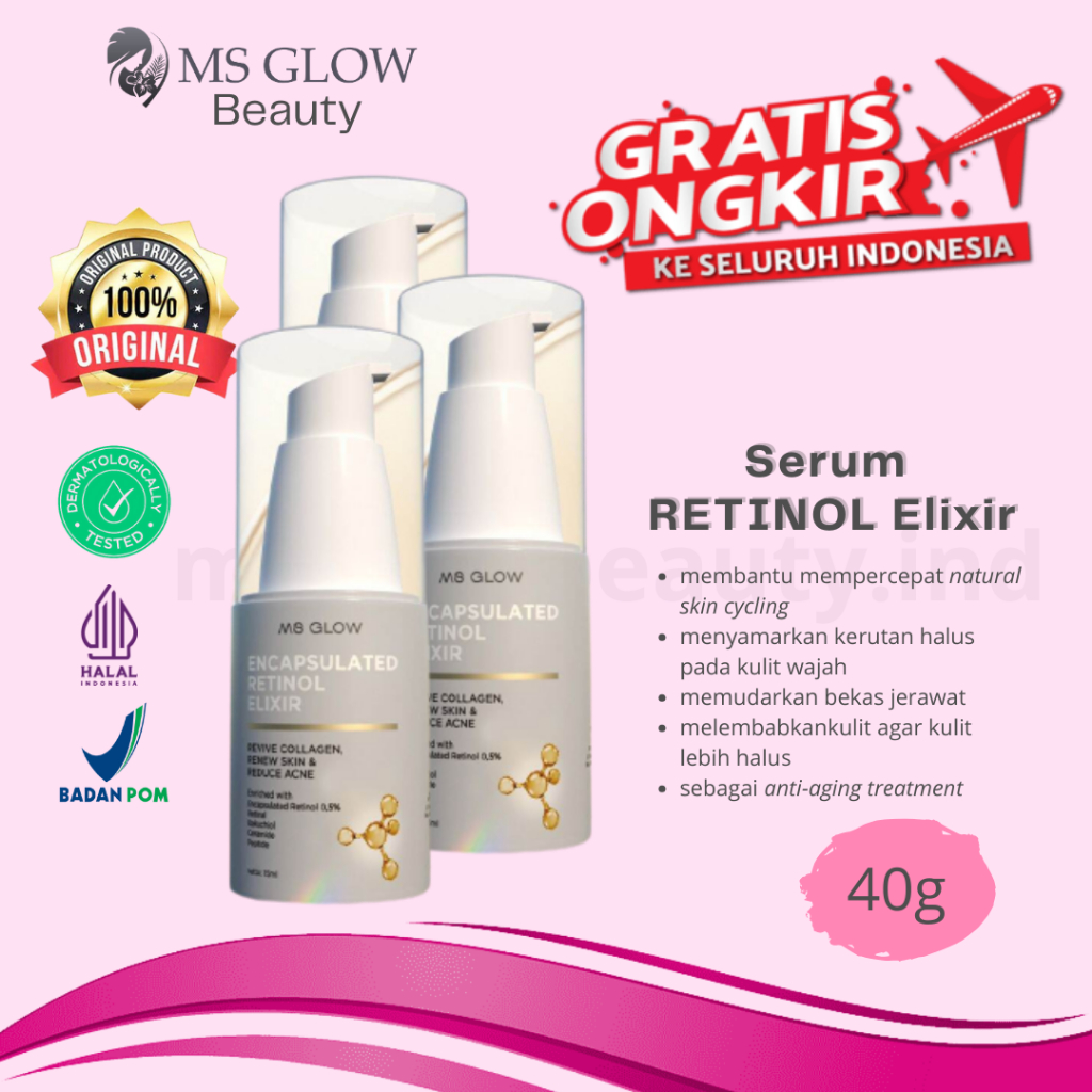 Jual MS GLOW RETINOL ELIXIR | Shopee Indonesia