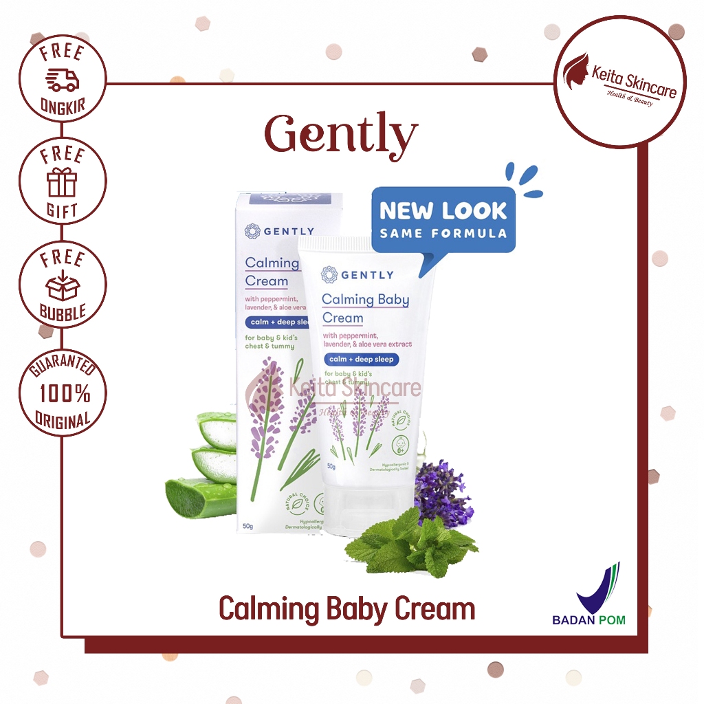 Jual Gently Calming Baby Cream 20gr dan 50gr | Gently cream penghangat ...