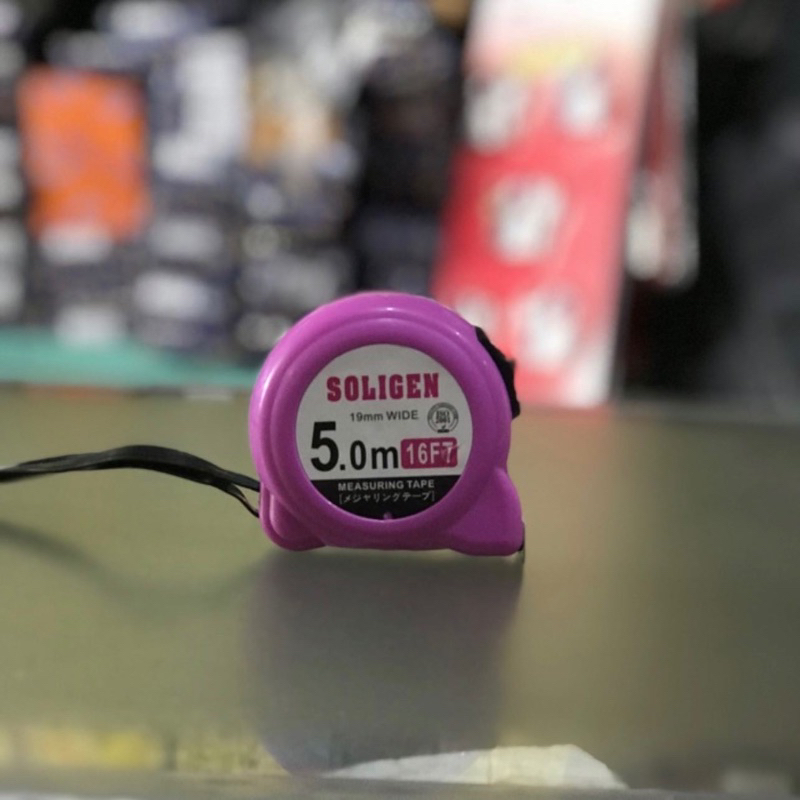 Jual Meteran 5 Meter Soligen / Measurement Tape 5m / Roll Meter 5m SLG ...