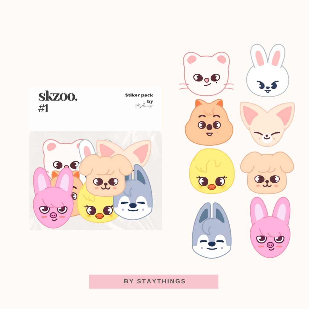 Jual ⋅♡ staythings [ready] Straykids SKZ*OO Glitter Sticker Pack vol.1 ...