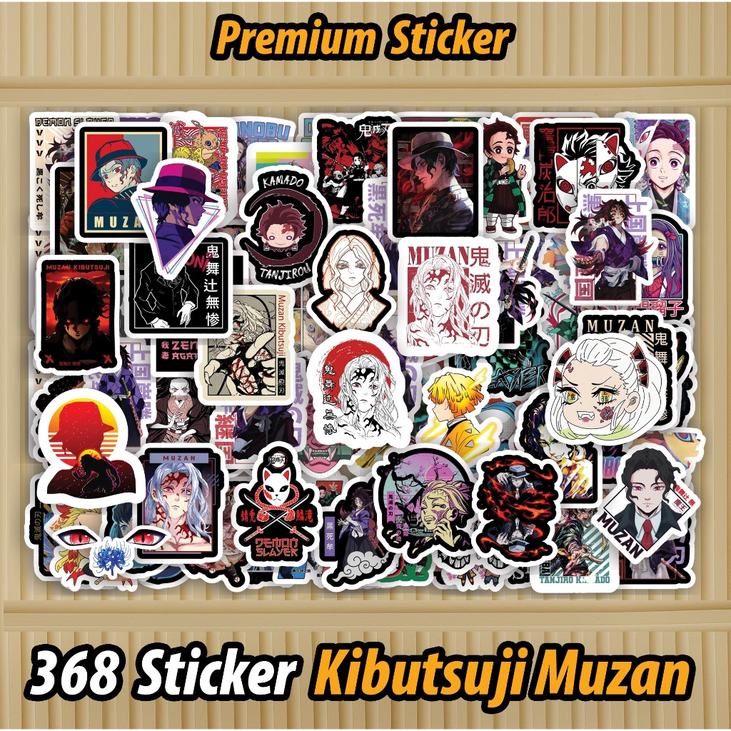 Jual 368 PCS Sticker Muzan Kibutsuji Demon Slayer - Muzan Kibutsuji ...