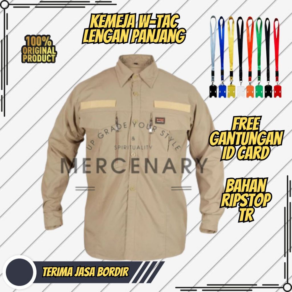 Jual Kemeja Tactical W-Tac Lengan panjang | Baju Lapangan Taktical ...