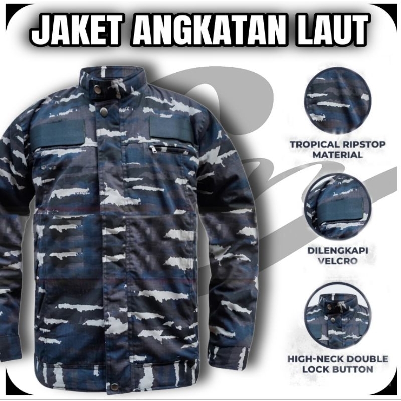 Jual JAKET ANGKATAN LAUT - JAKET ABG ANGKTAN LAUT - JAKET LORENG ABG AL ...