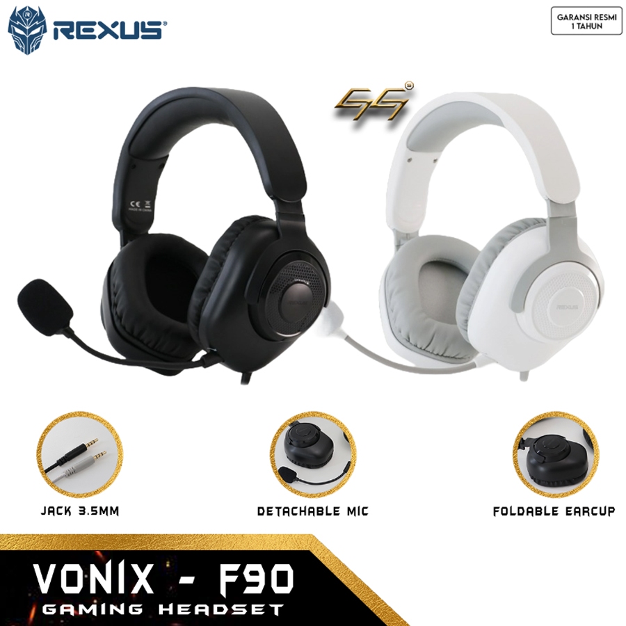 Jual Rexus Vonix F90 Headset Gaming Headset Over Ear Multiplatform ...