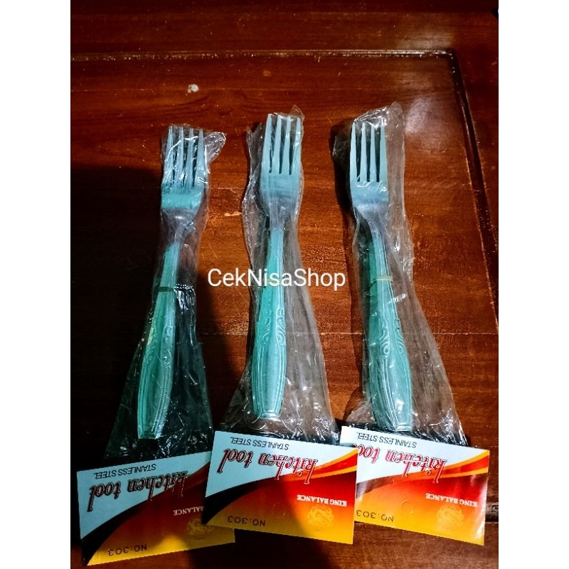 Jual (12pcs) Garpu makan stainless / Garpu makan murah / Garpu kue ...