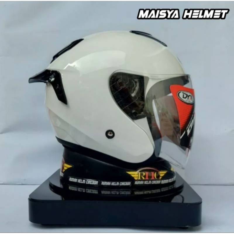Jual HELM DYR KYOTO PUTIH||HELM SNI | Shopee Indonesia
