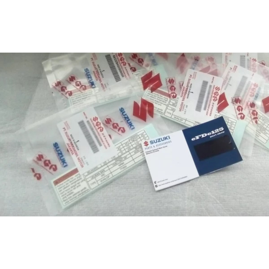 Jual Sticker Label Tekanan Ban Suzuki Shogun 110 Shogun 125 Arashi ...