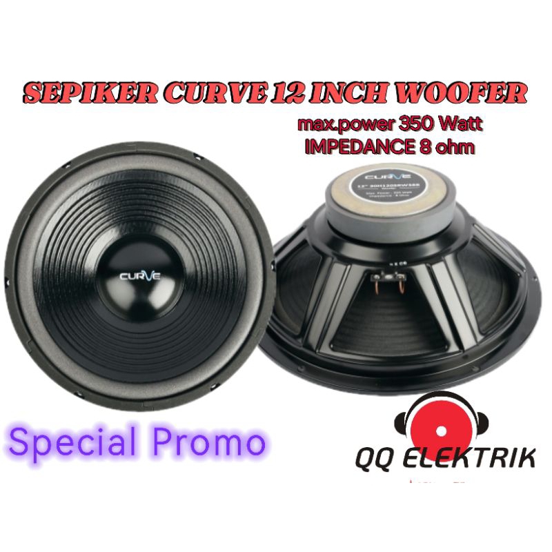 Jual sepiker curve 12" wofer 30H120SRW38B woofer 350watt | Shopee Indonesia