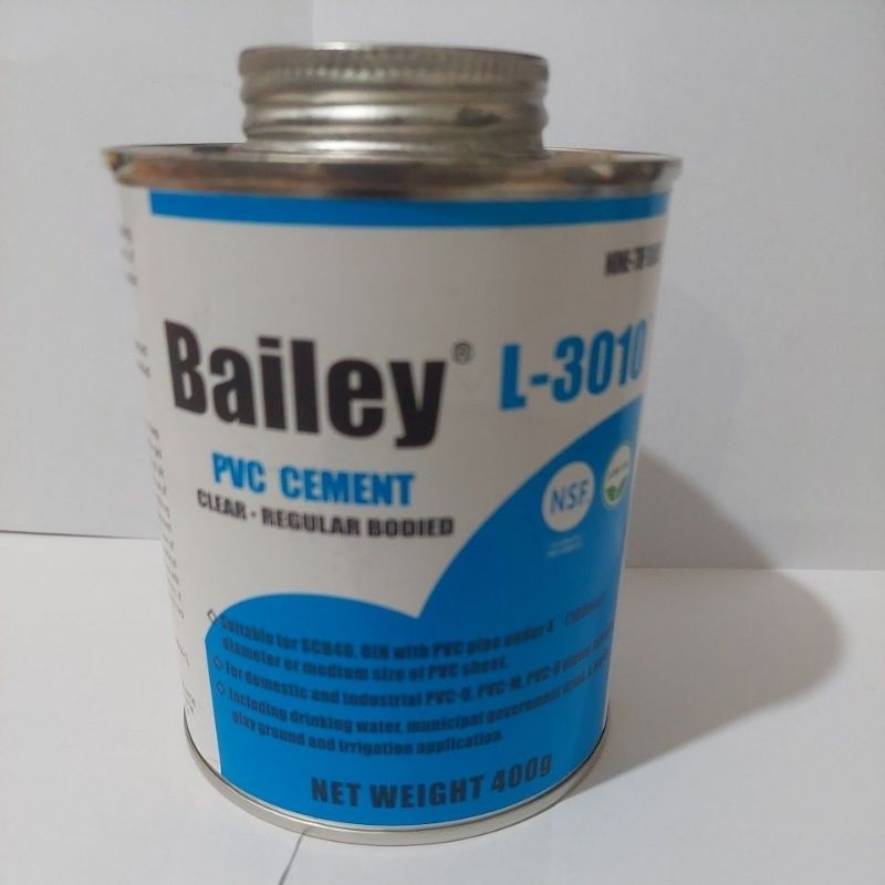 Jual Lem Pipa PVC BAILEY - PVC Cement 400 gram | Shopee Indonesia