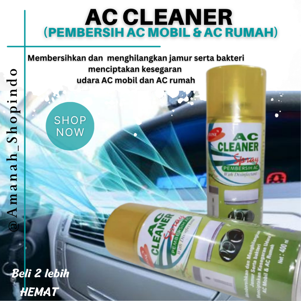 Jual AC CLEANER ZONE 400 ML PEMBERSIH AC PENYEJUK MOBIL DAN RUANGAN ...