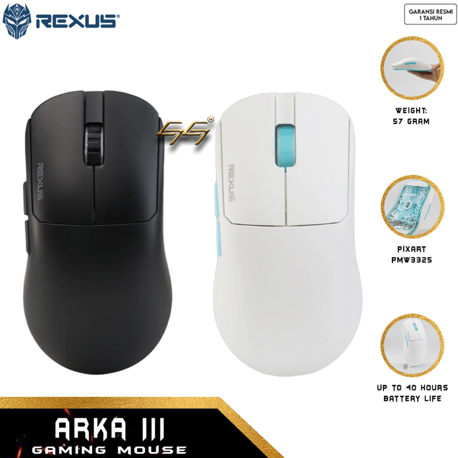 Jual Rexus Arka III RX112 RX-112 Mouse Gaming Wireless Lightweight ...