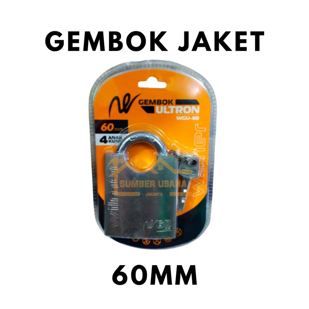 Jual GEMBOK 60 MM JAKET GEMBOK RUMAH GEMBOK PAGAR Model Jacket FRT 60mm ...