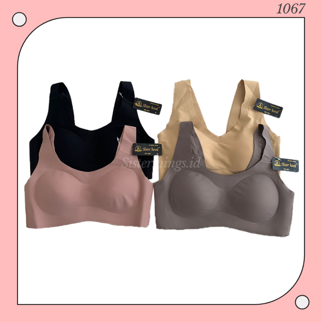 Jual SISTERHOOD 1067 BRA SEAMLESS BUSA TIPIS TANPA KAWAT PREMIUM ...