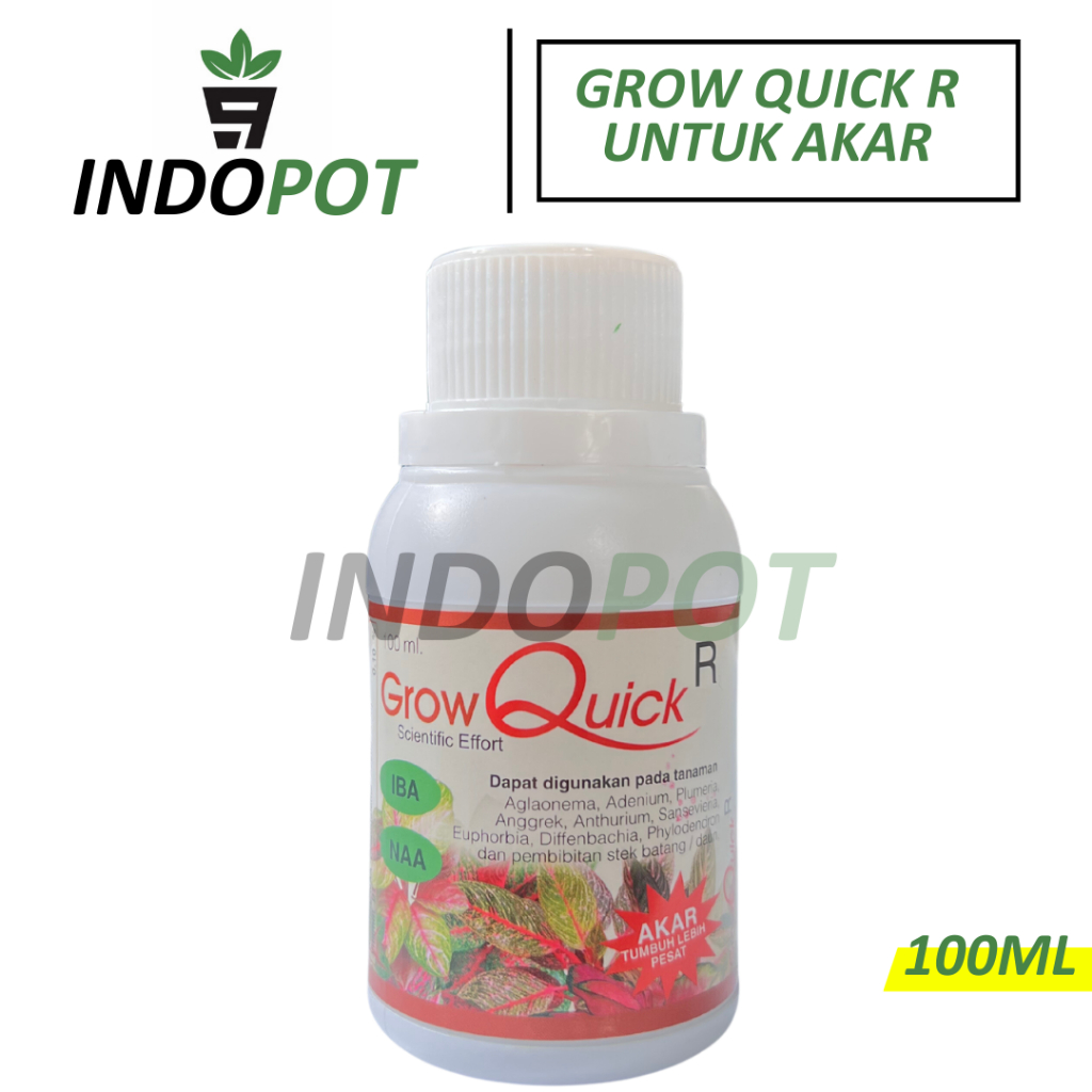 Jual Grow Quick R 100ml (ROOT) Hormon Perangsang Akar Vitamin Tanaman ...