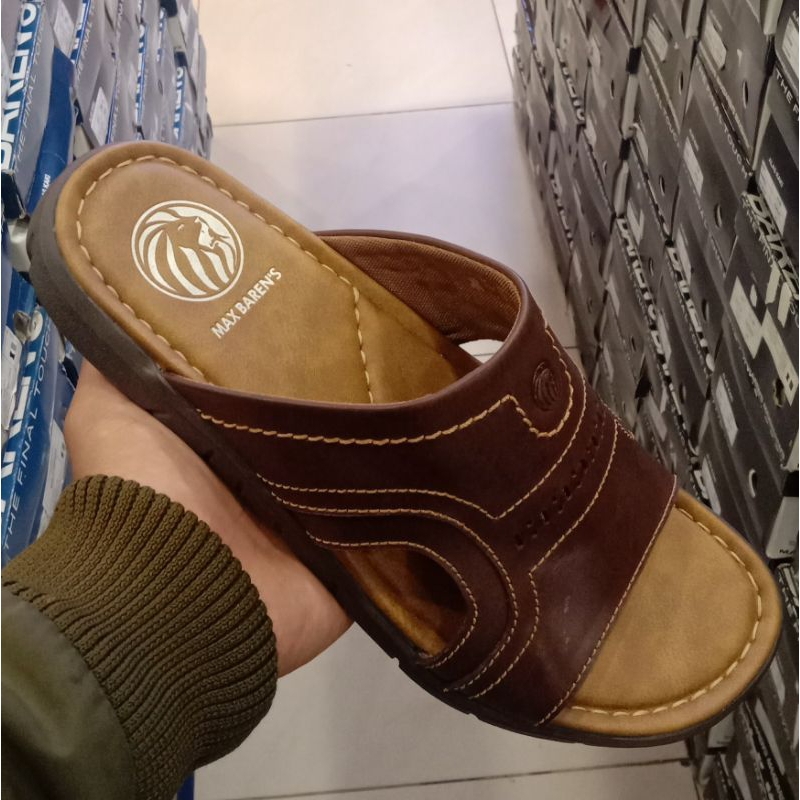 Jual PROMO SANDAL MAX BARENS SANDAL PRIA BAHAN KULIT ASLI BERKUALITAS ...