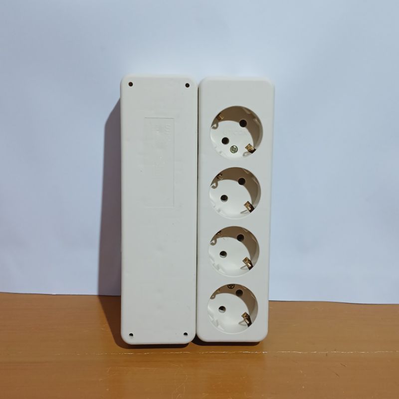 Jual Stop kontak arde UTICON 4 Lubang ST-148 terminal kuningan asli ...