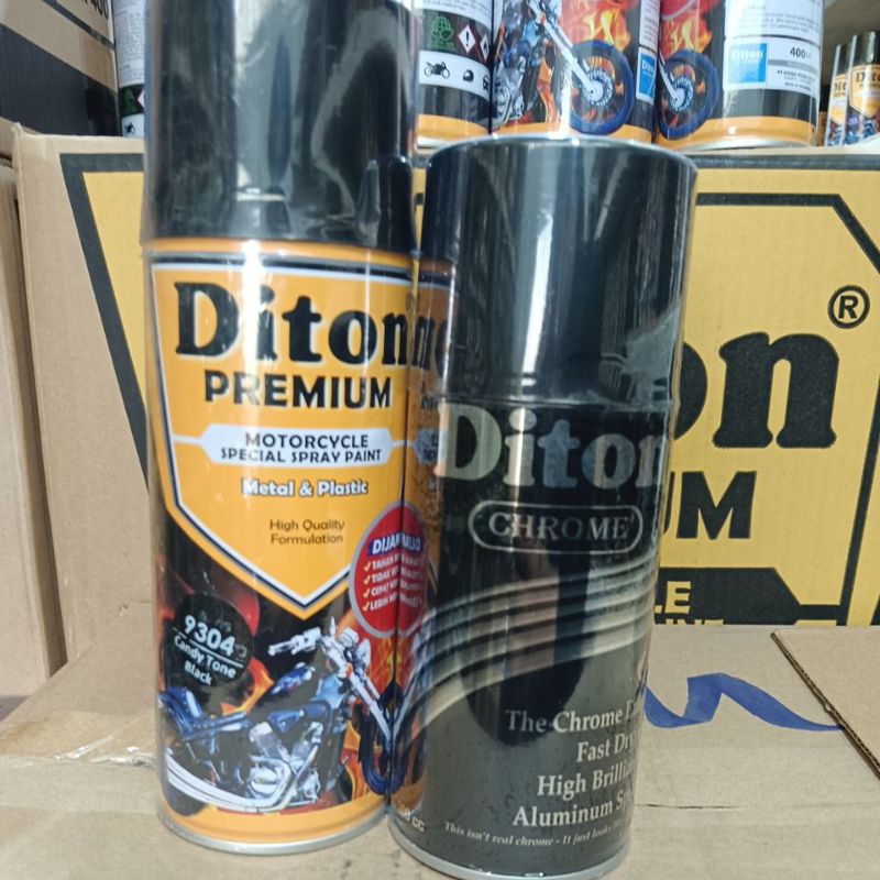 Jual PAKET BLACK CHROME pilok pilox diton premium x diton chrome paket ...