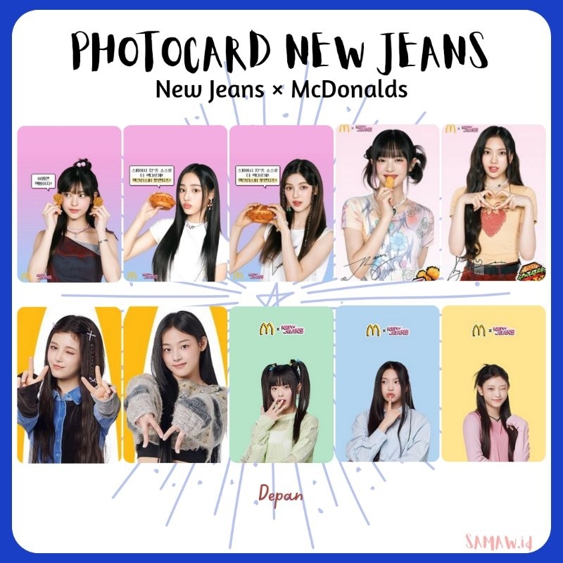 Jual PHOTOCARD NEW JEANS X MCDONALDS MCD | Shopee Indonesia