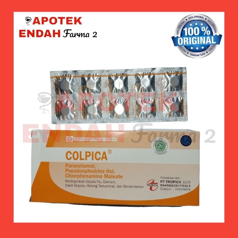 Jual COLPICA TABLET PERBOX untuk demam & pilek | Shopee Indonesia