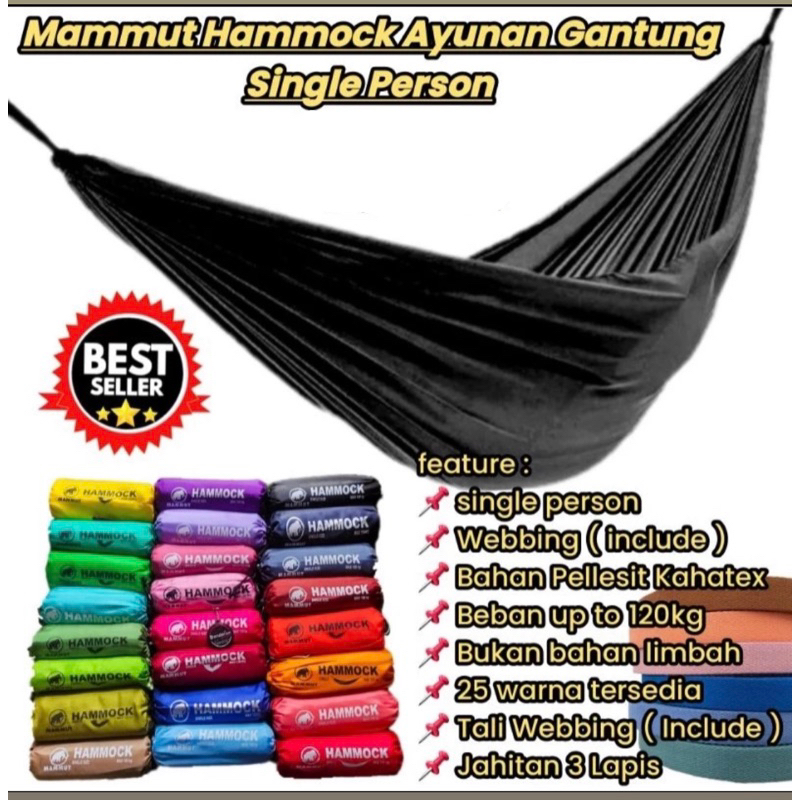 Jual N19 Hammock Atau Ayunan Gantung Ultralight pelles kahatex atau ...