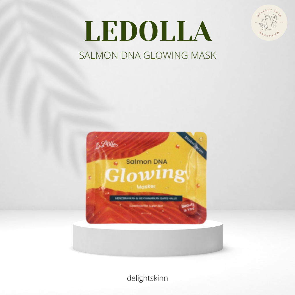 Jual LEDOLLA - Salmon DNA Glowing Masker Wajah Facial Mask Wash Off ...