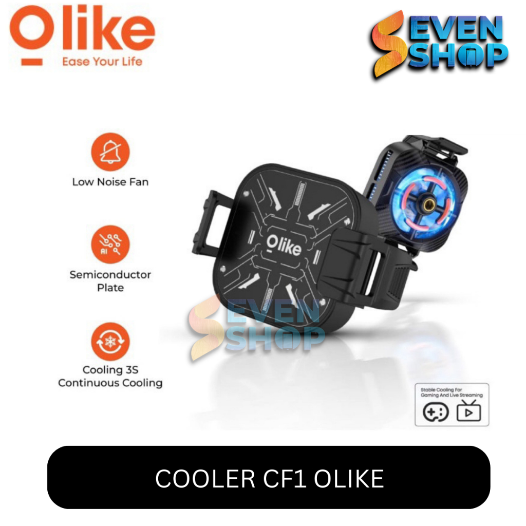 Jual OLIKE CF1 COOLING PAD GAMING FAN PHONE COOLER RADIATOR PENDINGIN ...