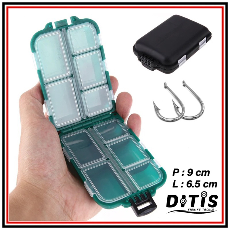 Jual Kotak Pancing Box kail DITIS tackle box Serbaguna 10 Sekat | Shopee Indonesia