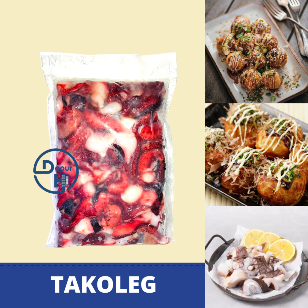 Jual GURITA POTONG 1 Kg | Tako Cut Frozen | Octopus Beku untuk Takoyaki ...
