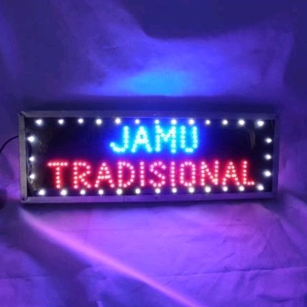Jual tulisan lampu LED JAMU TRADISIONAL | Shopee Indonesia