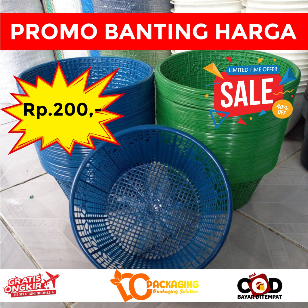 Jual PROMO !!!! BAYAR DITEMPAT 1KG MUAT 50PCS KERANJANG CETING NASI ...