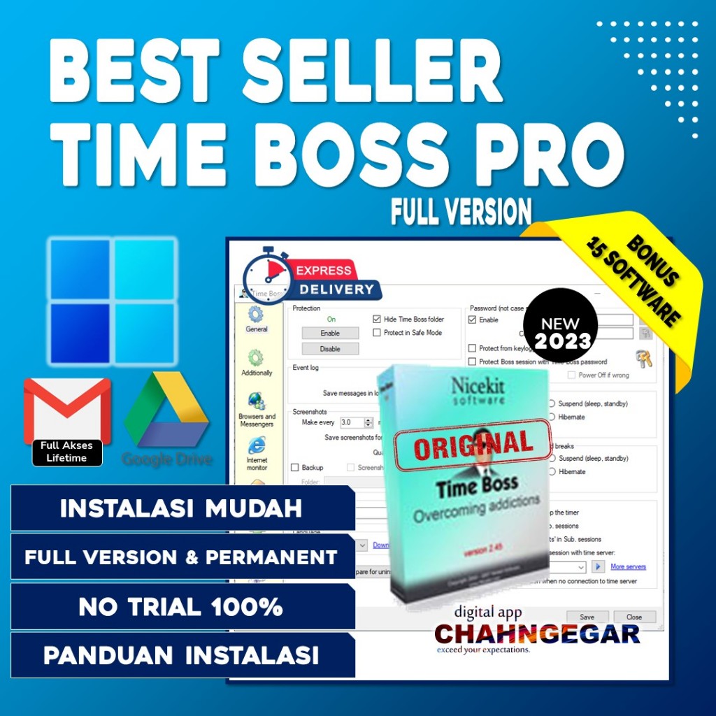 Jual Time Boss Pro 2023 Original Lisensi Software Kontrol Orang Tua ...